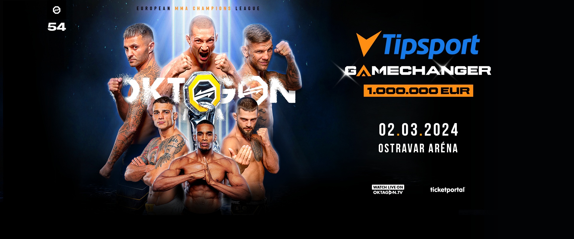 OKTAGON 54: TIPSPORT GAMECHANGER 2 + KINCL Vs. WAWRZYNIAK | OKTAGON MMA